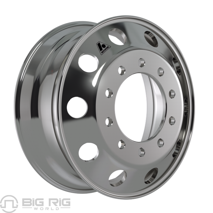 Wheel - 22.5X8.25 Accu-Shield, Dual Polished 43644XPC - Accuride - Big ...